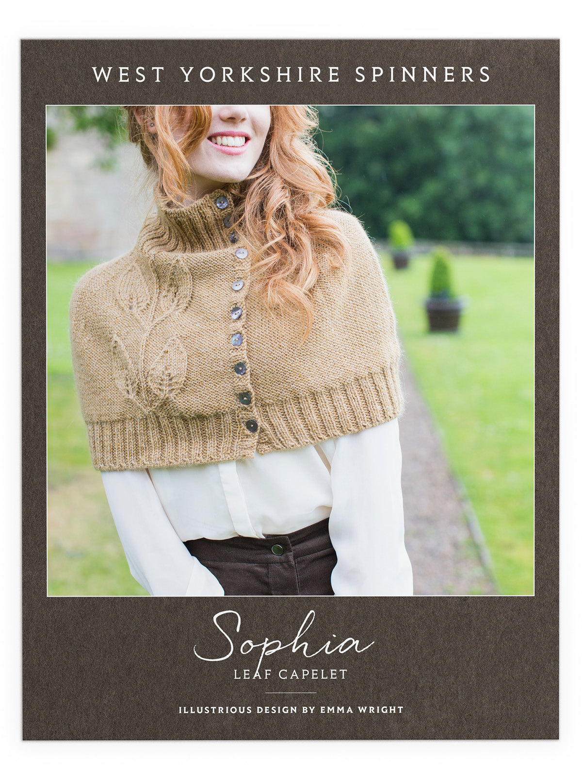 Sophia - Leaf Capelet Pattern by Emma Wright – West Yorkshire Spinners