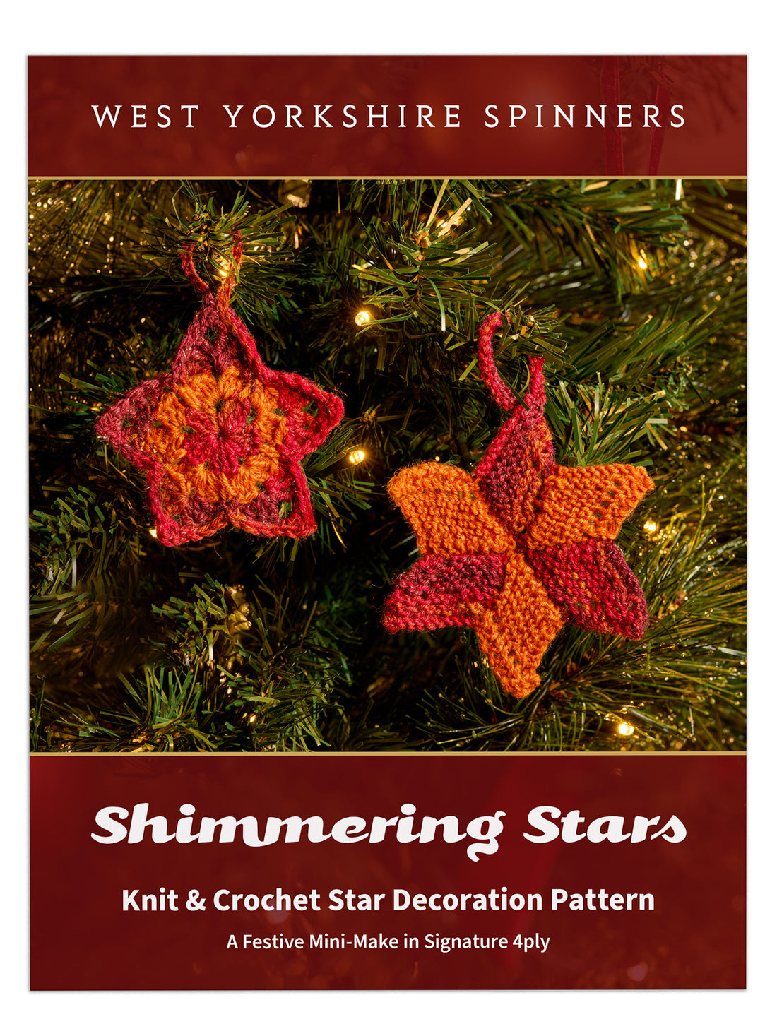 Shimmering Stars – Knit & Crochet Christmas Star Decoration Pattern by ...