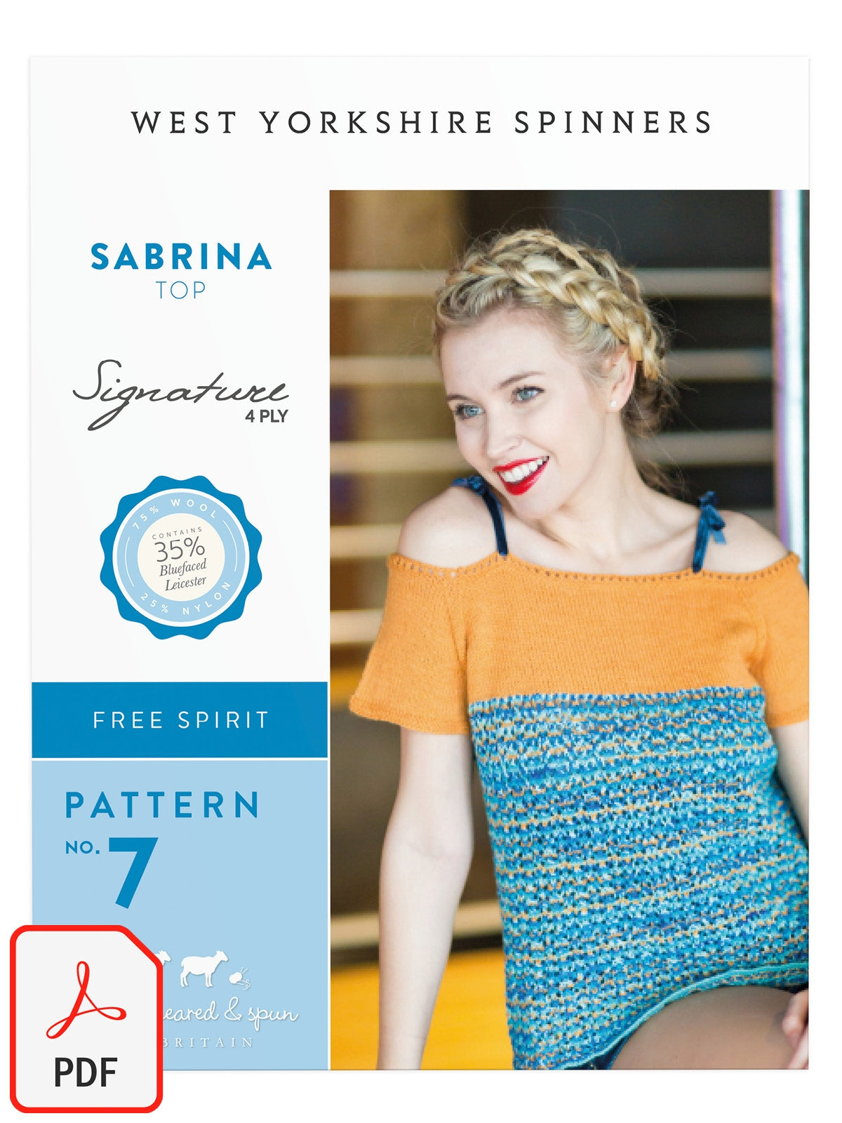 Sabrina - Top Pattern by Emma Wright – West Yorkshire Spinners